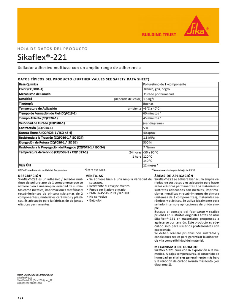 SIKAFLEX - 221 | PDF