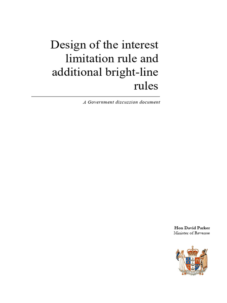 2021 DD Interest Limitation and Bright Line Rules PDF | PDF | Tax ...