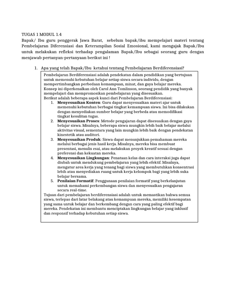 LK MODUL 1.4 LEVEL 1 | PDF LK MODUL 1.4 LEVEL 1 | PDF