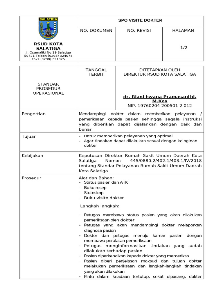 Spo Visite Dokter | PDF