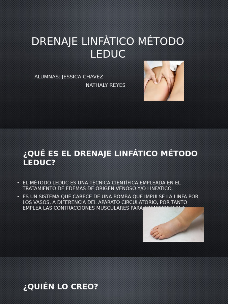 Drenaje Linfàtico Método Leduc | PDF