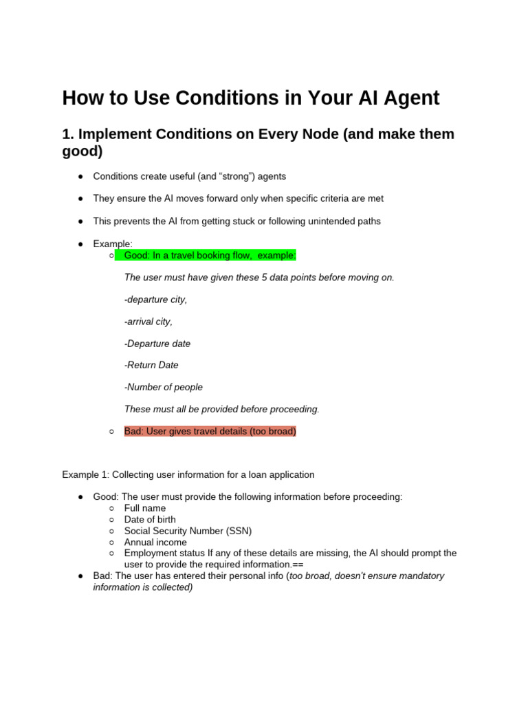 How To Use Conditions in Bland | PDF