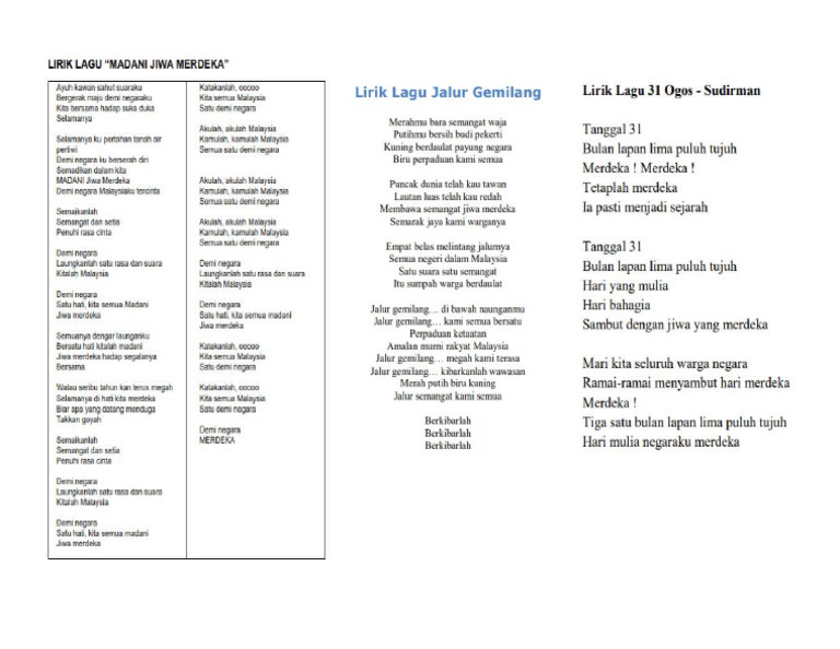 Lagu Merdeka | PDF