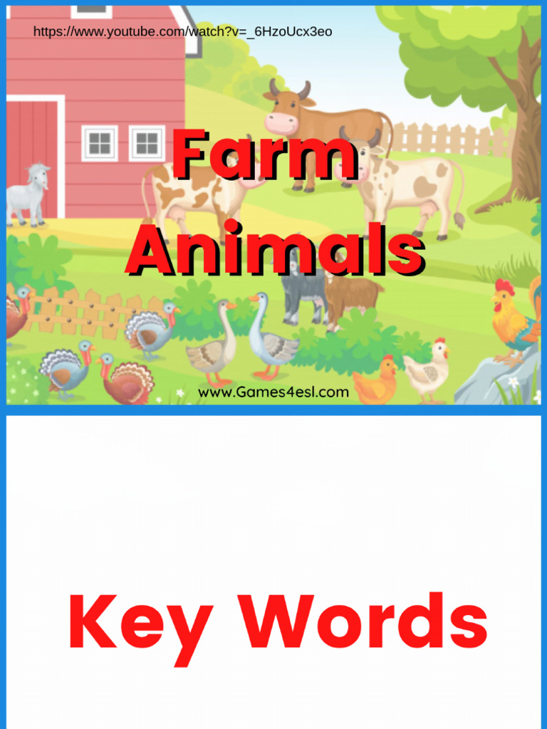 Farm Animals Segundo Grado | PDF
