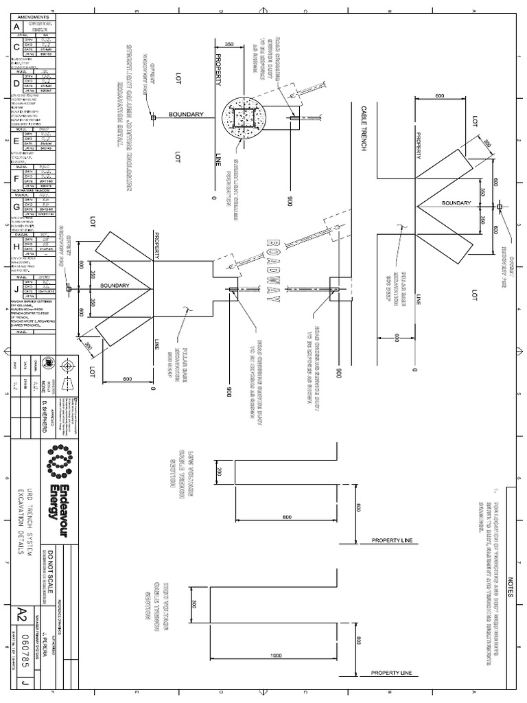J060785 - URD Trench System Excavation Details | PDF