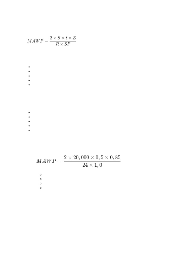 Rumus Perhitungan MAWP | PDF