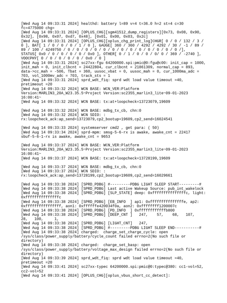 Standby Kernel Log 2024 0814 102402 | PDF
