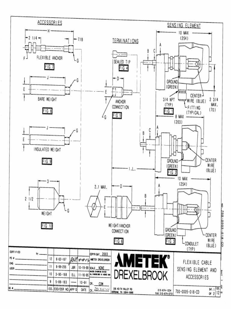 Drawing Universal IV Level System Probe Drawing 700 0005 018 CD | PDF