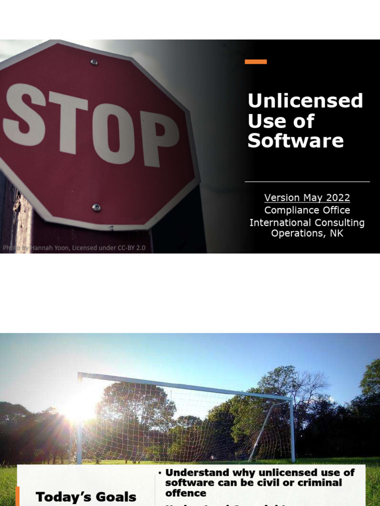 Seminar To Stop Unlicensed Use of Software Part 4 | PDF