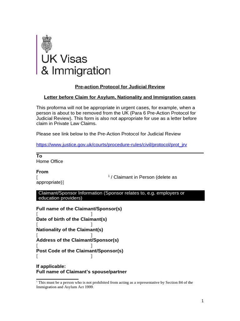 Pre-Action Protocol for Judicial Review | PDF | Alternative Dispute ...