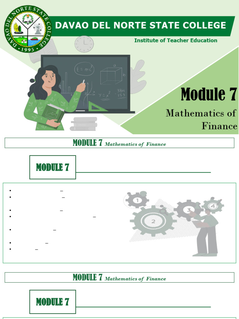 Module 7.1-Simple Interest | PDF