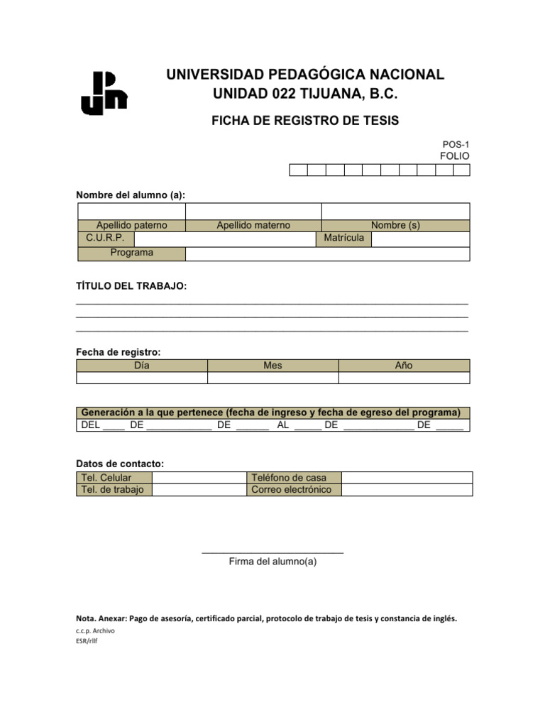 1 FICHA DE REGISTRO DE TESIS.C19Fpdf | PDF