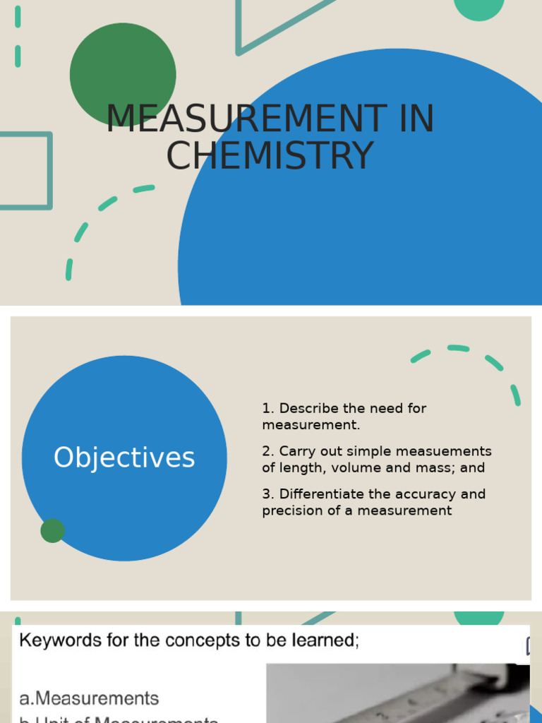 Measurement in Chemistry | PDF