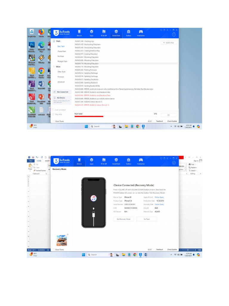 Flashing Error | PDF