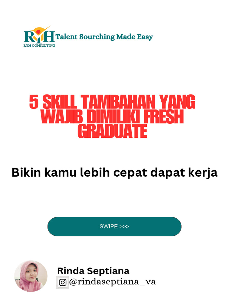 5 Skill Tambahan Buat Fresh Graduate | PDF