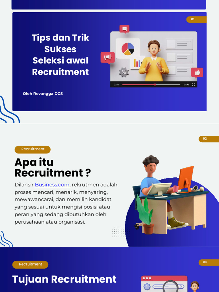 Presentasi Tips Dan Trik Sukses Seleksi Awal Recruitment FIX | PDF