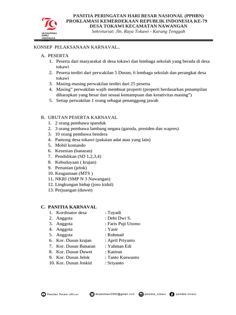 Karnaval Hut 79 | PDF