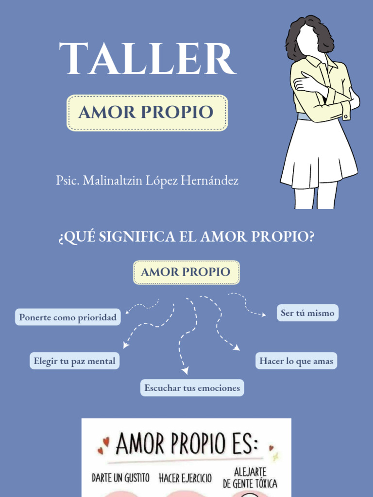 Taller sobre Amor Propio y Dignidad | PDF | Relaciones personales ...