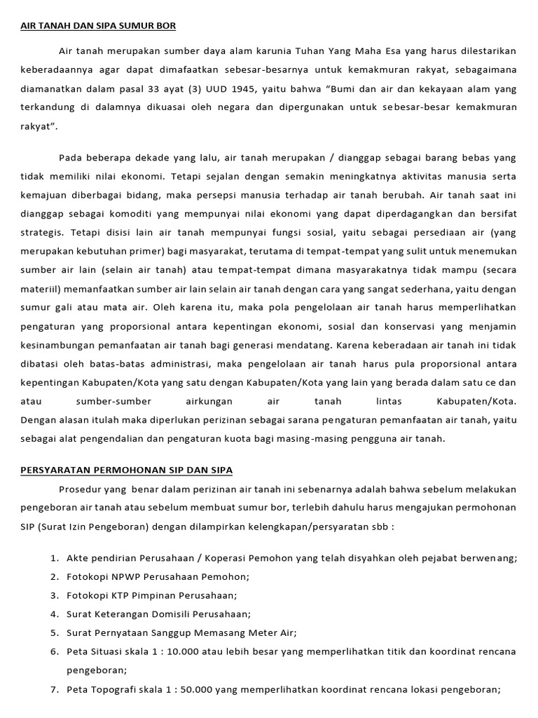 Persyaratan Sipa | PDF