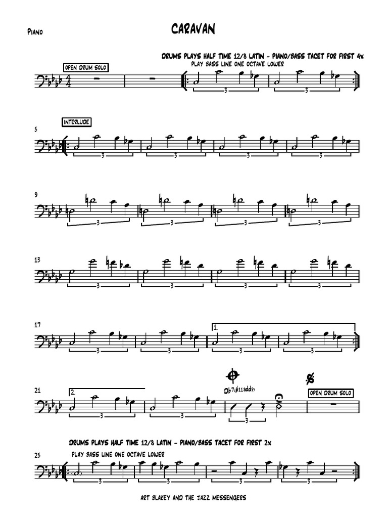 CARAVAN - Piano | PDF
