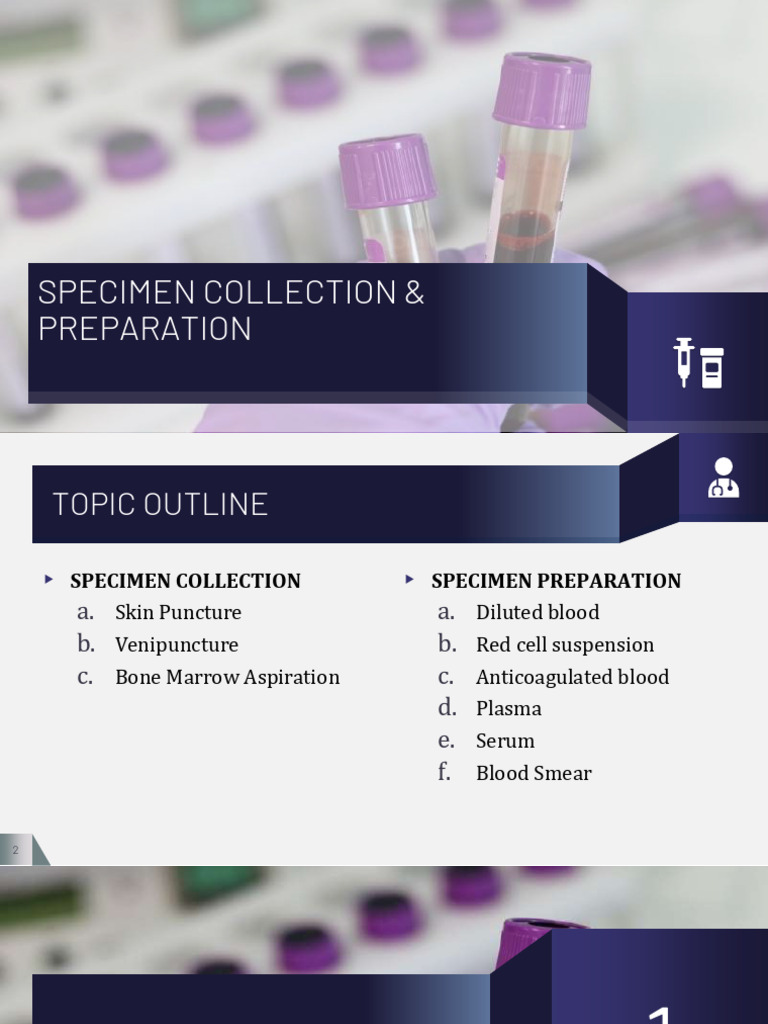 M2 - Specimen Collection and Preparation | PDF