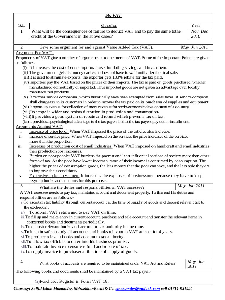 5b VAT | PDF