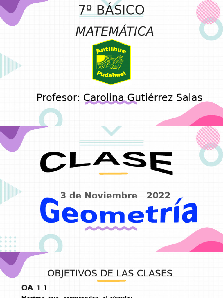 Caracterización del Círculo y Circunferencia | PDF | Pi | Geometría