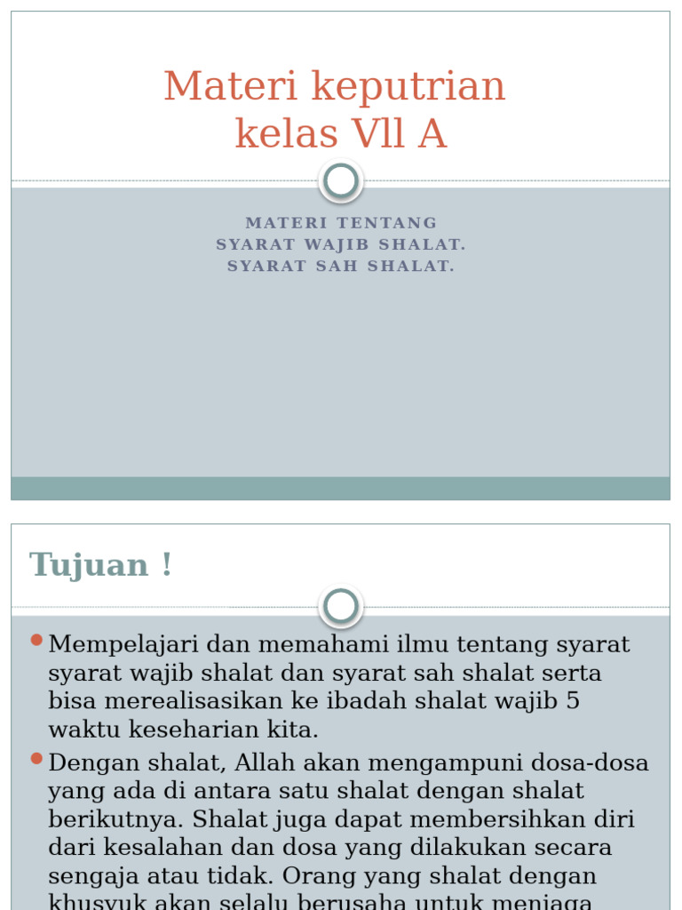 Materi Keputrian Kelas 7 | PDF