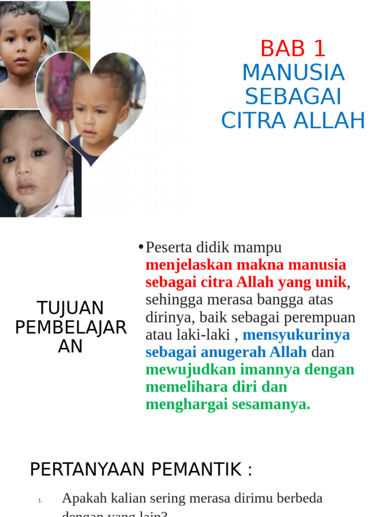 Bab 1a Aku Citra Allah Yang Unik | PDF