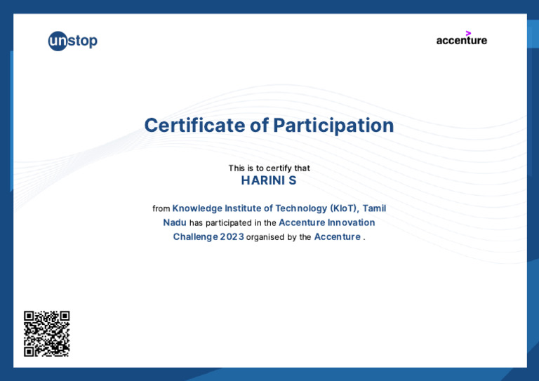 Accenture Certificate | PDF