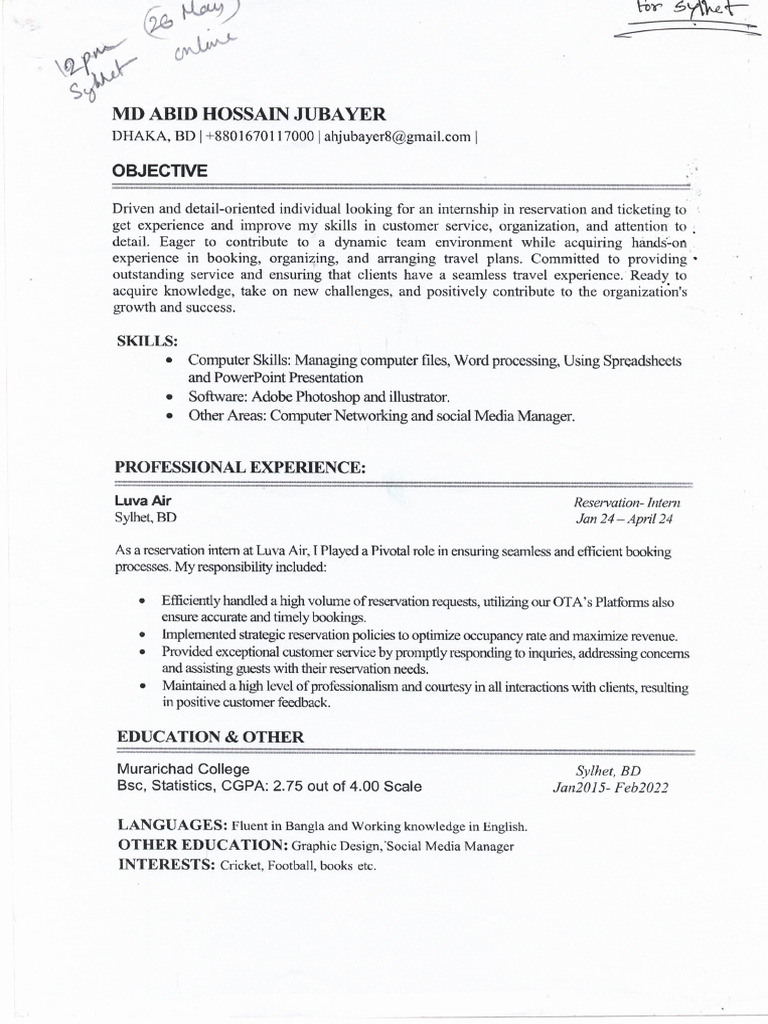 Abid Hossain Jubayer | PDF