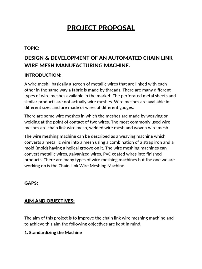 Project Proposal | PDF