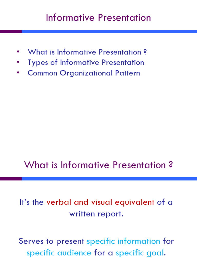 5. Informative Presentation | PDF