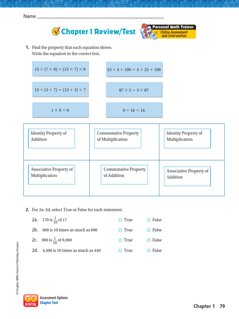Chapter 1 Review Test | PDF