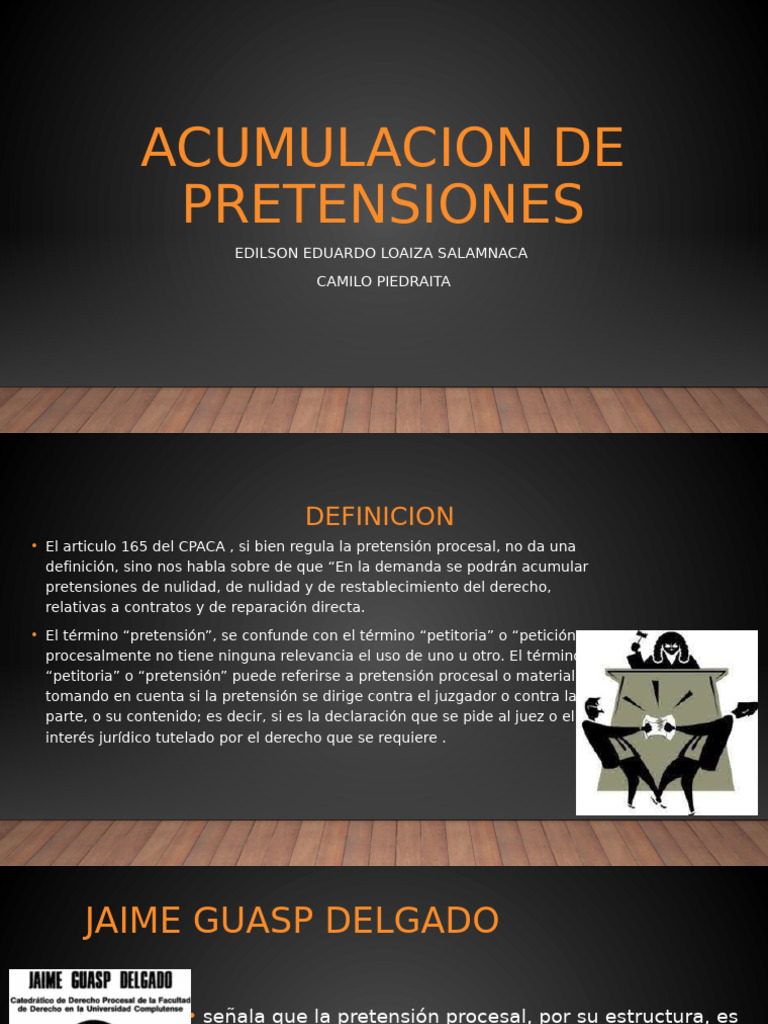 Acumulacion de Pretensiones | PDF | Ley procesal | Derecho
