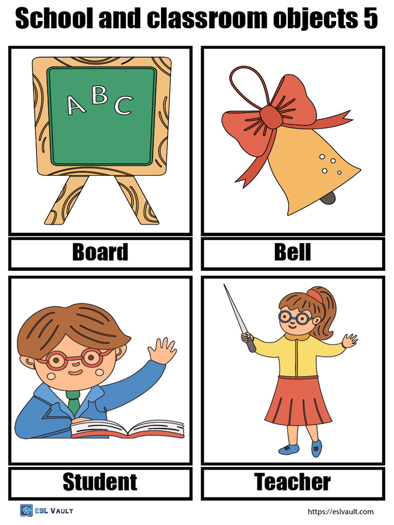 school-objects-flashcards-pdf-5 | PDF