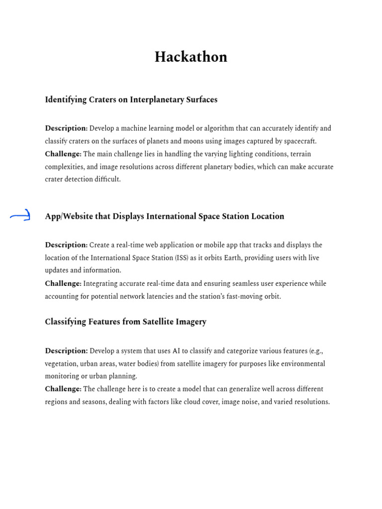 AI - ML or Web - App Dev Goodd Hackathon ISRO | PDF