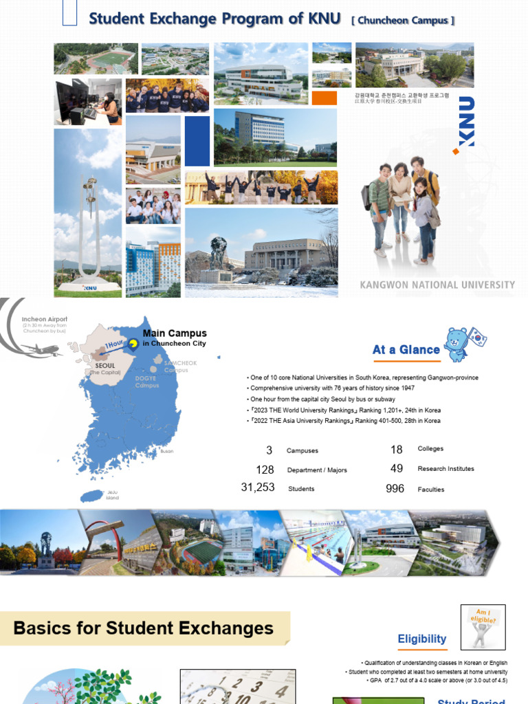 KNU Fact Sheet [2023 Student Exchange Program] | PDF