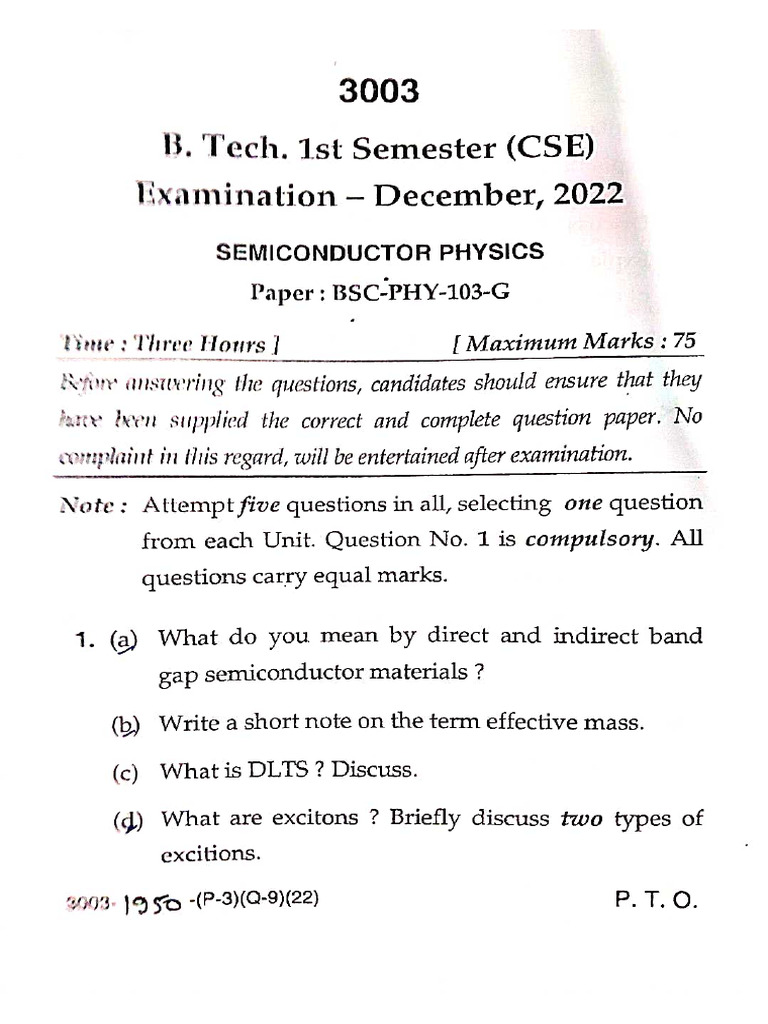 Semiconductor Physics | PDF