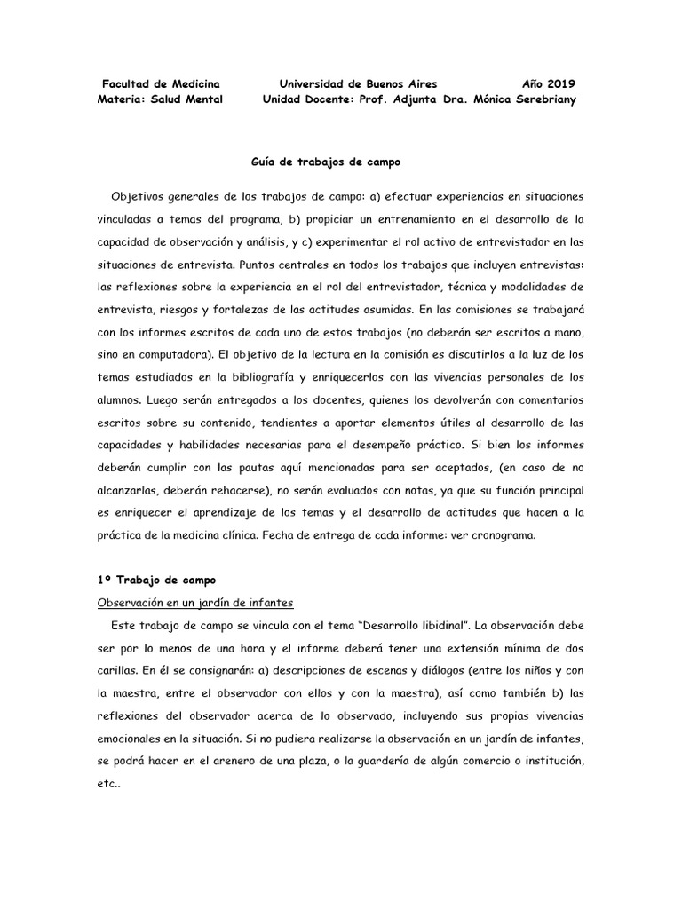 Guia Trab Campo | PDF