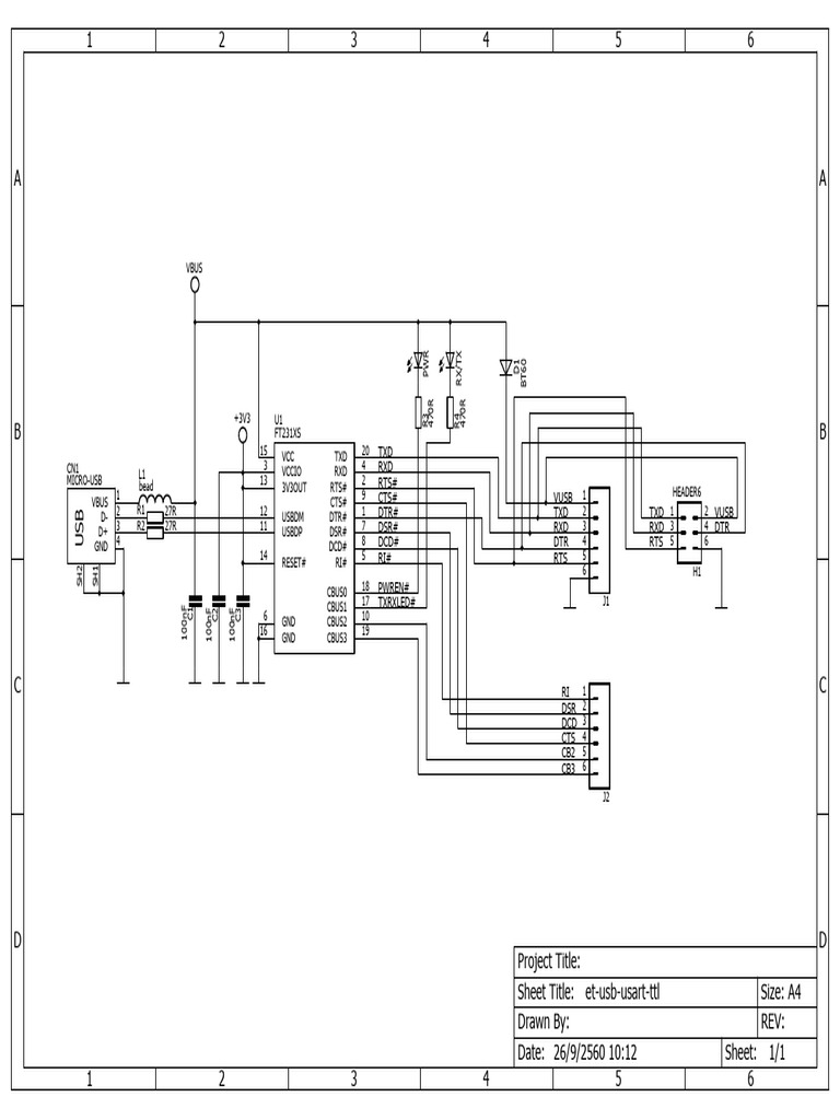 SCH Et Usb Usart TTL | PDF