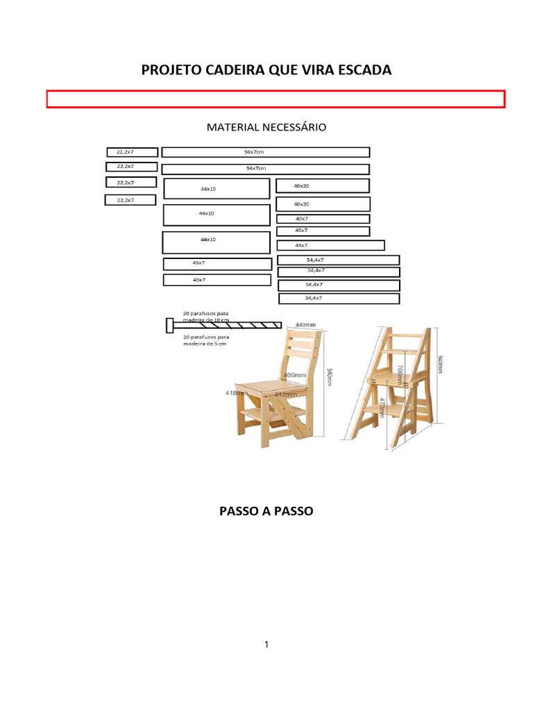 Cadeira_escada_Oficinadequintal | PDF