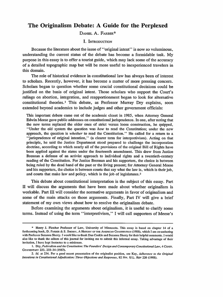 Daniel A. Farber. PG 1085 | PDF