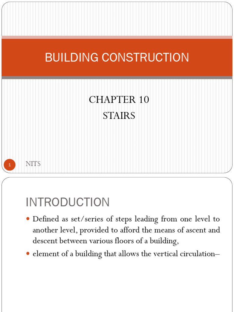 Chapter10 Stairs | PDF