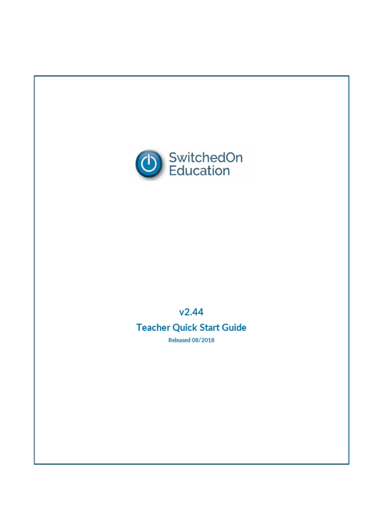 SOEL - Teacher - Quick Start Guide | PDF