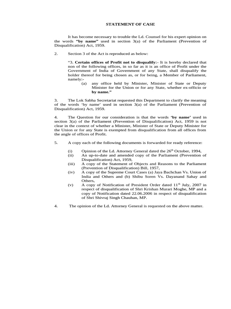 By Name - Statement of Case | PDF