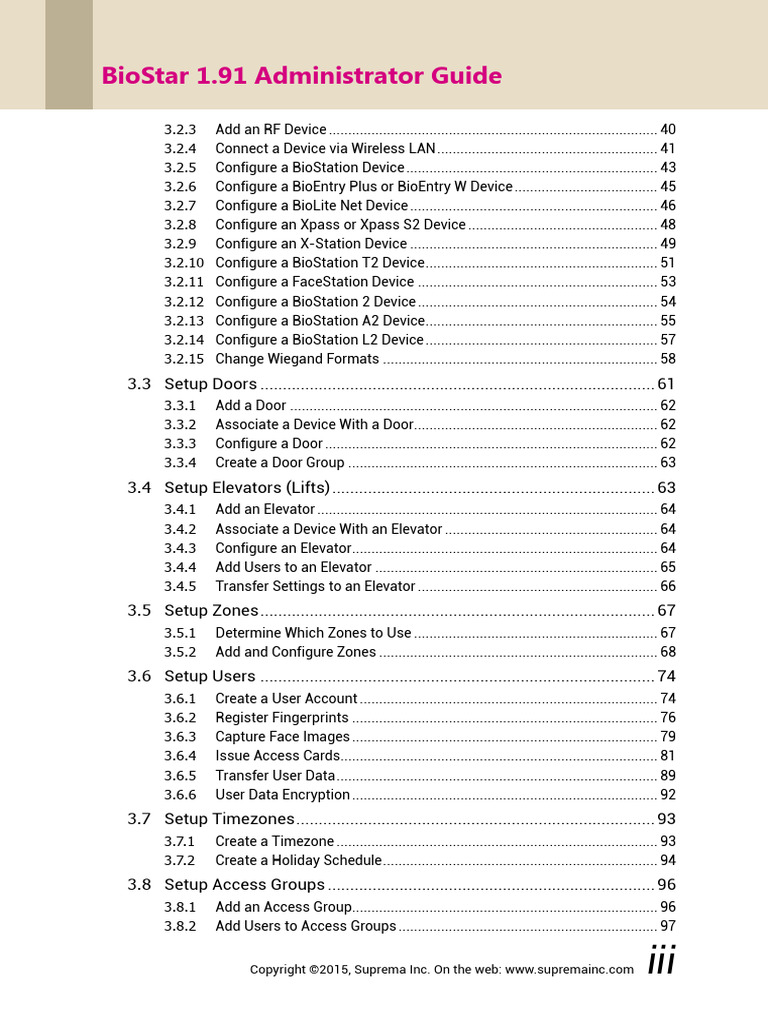 Biostar Administrator | PDF | Access Control | My Sql