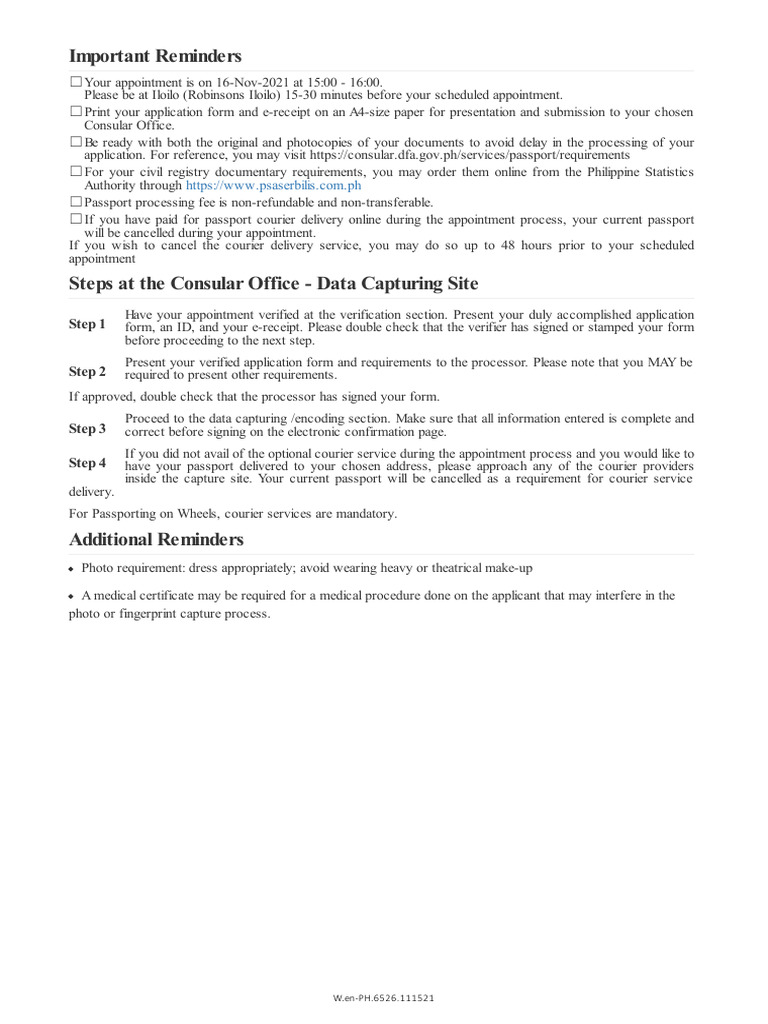 Important Reminders: Step 1 | PDF