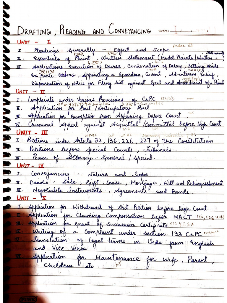 Pleading Drafting Pdf