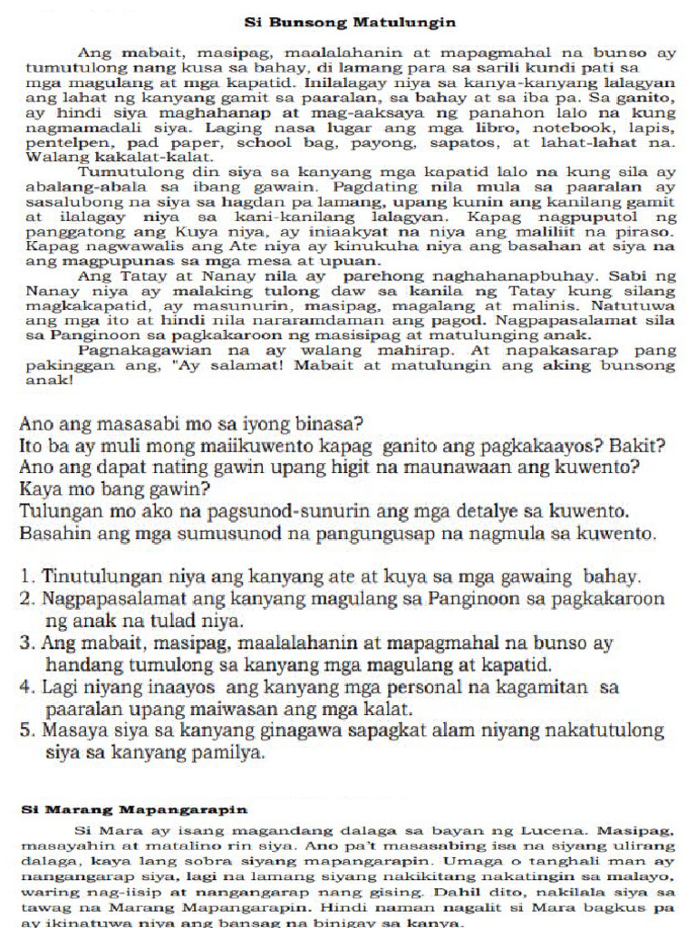 Fil Pangyayari Sequence | PDF